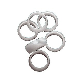 0.375 in. Round White Delrin Compression Ring in Modern Style - Bed ...
