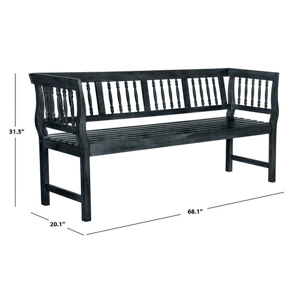Safavieh Brentwood Outdoor Bench Gray Beige