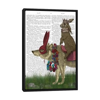 iCanvas "Arrival of The Hare King, Print BG" by Fab Funky Framed - Bed ...