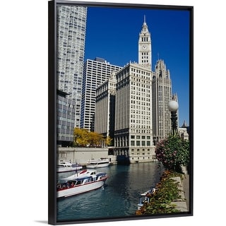 "Skyscrapers in a city, Tribune Tower, Wrigley Building, Chicago ...