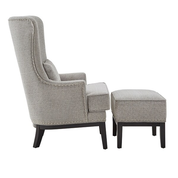 Capella Highback Wing Lounge Chair with Footstool by iNSPIRE Q Artisan On Sale Bed Bath Beyond 12244475