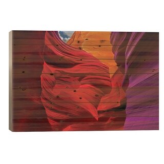 Antelope Canyon Moods Print On Wood by Michael L. Sherman - Multi-Color ...