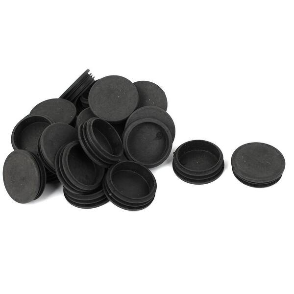 Unique Bargains 50mm Diameter Plastic Cap Round Ribbed Tube Insert 30 ...