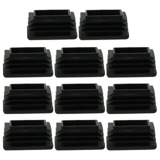 Plastic Rectangle Tube Inserts End Cap Furniture Glide Chair Table ...