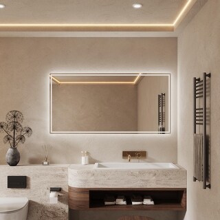 ExBrite Anti-fog LED Bathroom Mirror with Endless Dimming - On Sale ...