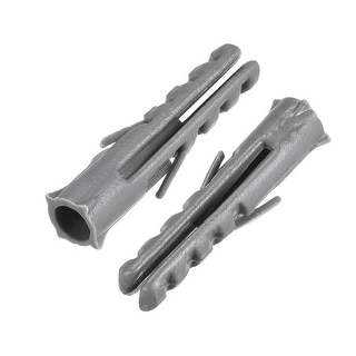 6x30mm Plastic Expansion Tube Bolts Column Frame Fixings Gray 25pcs ...