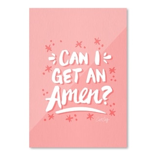 Americanflat - Can I Get An Amen Pink by Cat Coquillette - 16"x20 ...