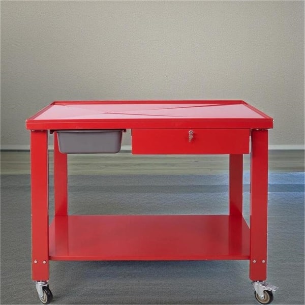 1/2 Ton Capacity Transmission Teardown Work Station with Wheels - Bed ...