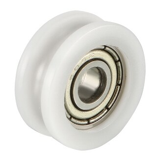 0.8mm Deep Metal V Groove Guide Bearing Pulley Rail Ball Wheel 4x15x6mm ...