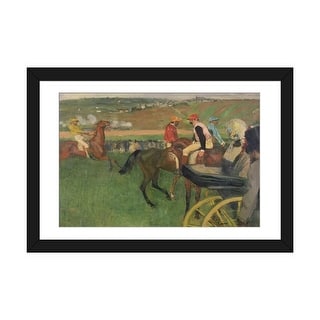 iCanvas "The Race Course - Amateur Jockeys near a Carriage, c.1876-87 ...
