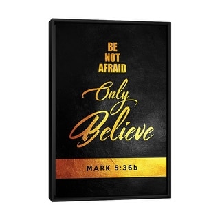 iCanvas "Mark 5-36 Bible Verse" by Adrian Baldovino Framed Canvas Print ...