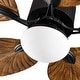 Moasis 52" Palm Leaf Ceiling Fan with Light Tropical Style with Remote ...