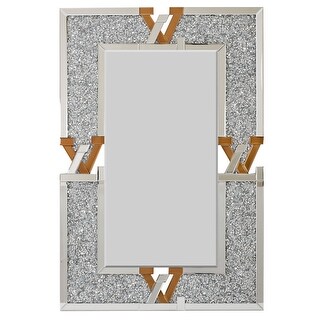 Multi-Colored Encrusted Mirror - Silver - Bed Bath & Beyond - 39164947