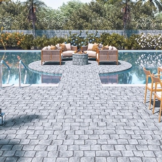 Merola Tile Country Grey 5-7/8" x 5-7/8" Porcelain Floor and Wall Tile ...