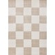 Modern Neutral Checkerboard Rug in Cream Beige - Bed Bath & Beyond ...