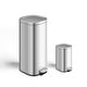 Garvee 8+1.6 Gallon Kitchen Stainless Steel Step Trash Can Set of 2 for ...