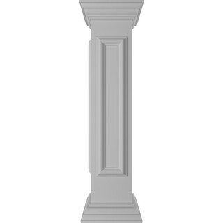 Corner Newel Post with Panel, Peaked Capital & Base Trim (Installation ...