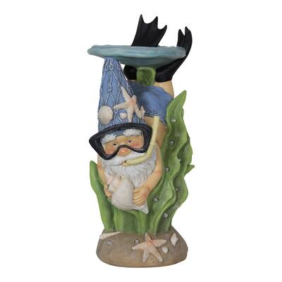 Exhart Good Time Solar Snorkeling Gnome Garden Statue, 18 Inches Tall ...