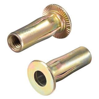 Multi-Grip Rivet-Nut, Pre-Bulbed Shank Carbon Steel Color-Zinc-Plated ...