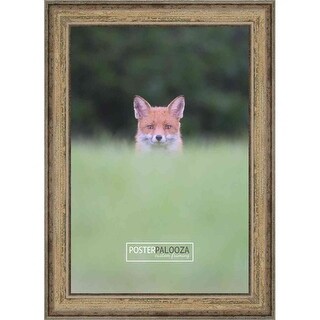 21x28 Frame Antique Acid Finish Wood Picture Frame with UV Acrylic ...