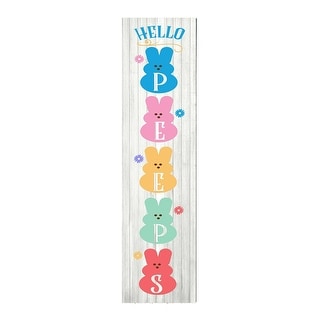 Hello Peeps Vertical Wood Print Sign 24" x 5.5" - Bed Bath & Beyond ...