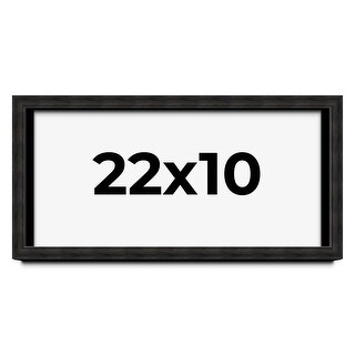 22x10 Shadow Box Black Rustic Barnwood Display Frame | 1.125 Inch - Bed ...