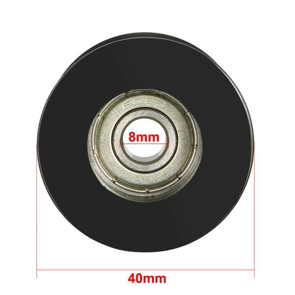 5.7mm Deep Metal V Groove Guide Bearing Pulley Rail Ball Wheel ...