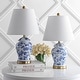Choi 22" Chinoiserie Table Lamp, Blue/White (Set of 2) by JONATHAN Y ...