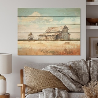 DESIGN ART "Barn Minimalism Charm" Barn Wood Wall Decor - Traditional ...