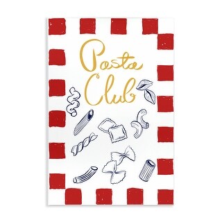Stupell Pasta Club Noodle Types Wall Plaque Art Design By EMILY NAVAS ...