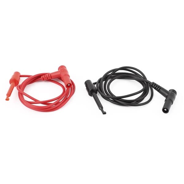 Multimeter Voltmeter Test Probe Cable Lead Testing Wire Black Red 2pcs ...