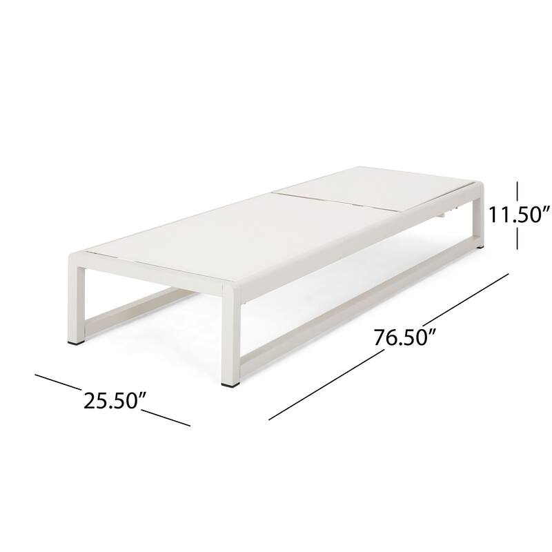 Modesta Outdoor Mesh Chaise Lounges (Set of 2) by Christopher Knight ...