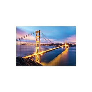 Golden Gate Bridge At Dawn, San Francisco Print On Acrylic Glass by ...