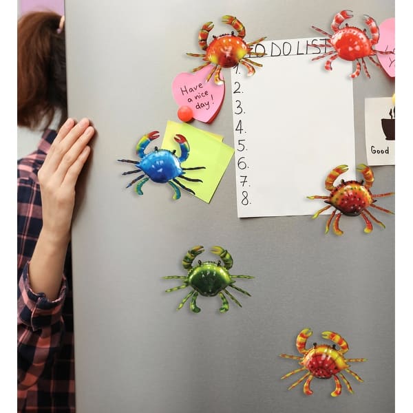 CoTa Global Crab Refrigerator Bobble Magnets Set of 6 - Assorted Color ...
