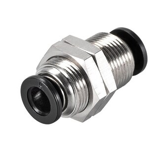Straight Pneumatic Push to Quick Connect Fittings Bulkhead Union 6mm ...