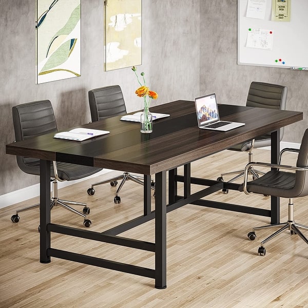 Rectangular 6FT Conference Table for Office, Boardroom Desk - Bed Bath ...