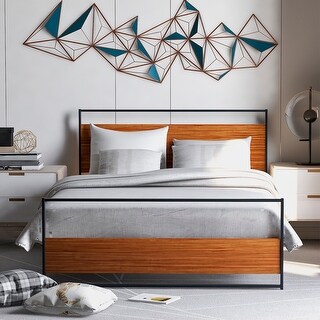 Beneda Full Size Platform Bed Frame - Bed Bath & Beyond - 35423623