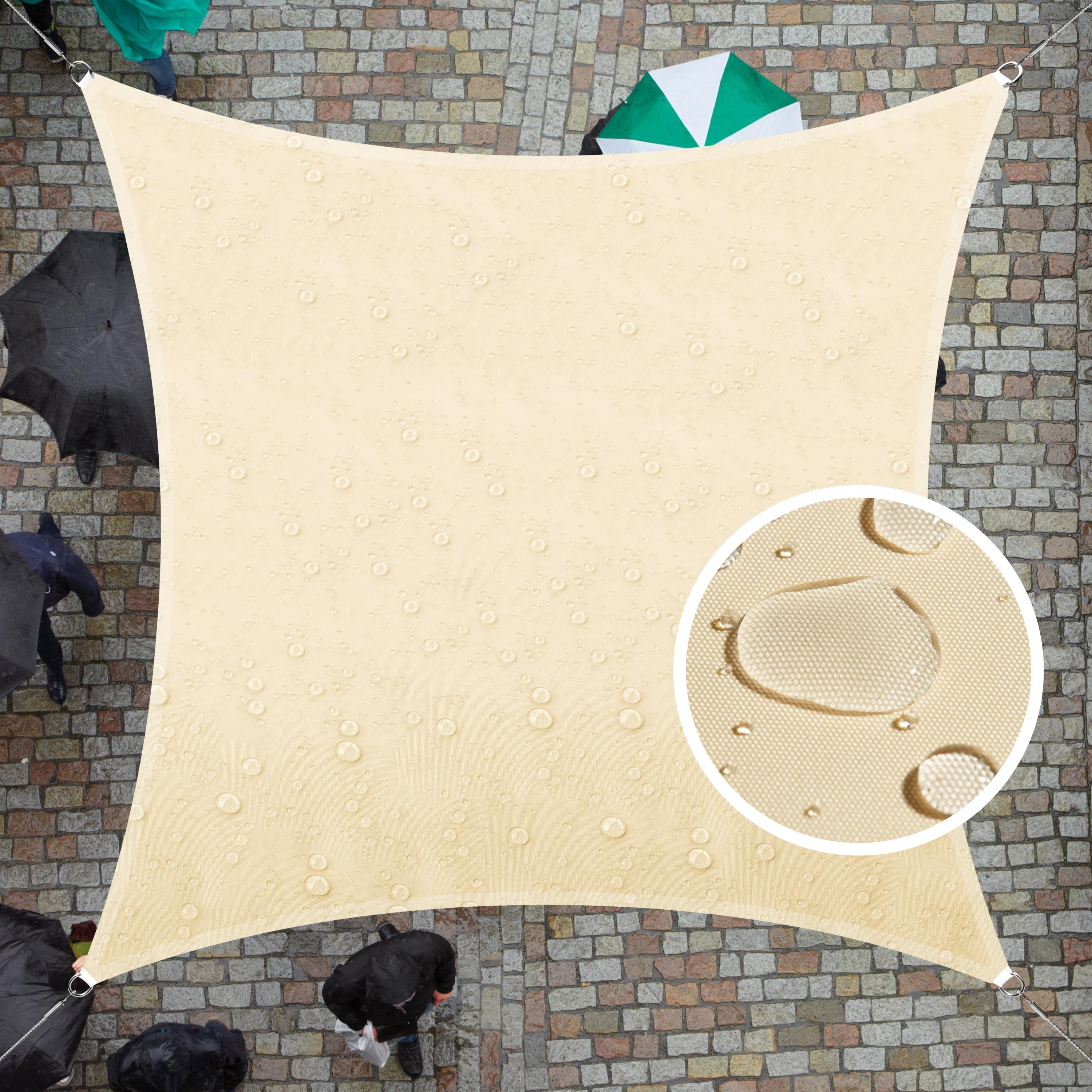 ColourTreeUSA Rectangle Sun Shade Sail HDPE Mesh Fabric Screen Canopy ...