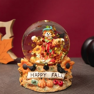 Scarecrow Happy Fall Harvest Snow Globe - 5.5" - Bed Bath & Beyond ...