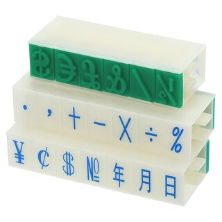 Detachable Character Stamp Plastic 20 Digits Font Size 1 Date Currency ...