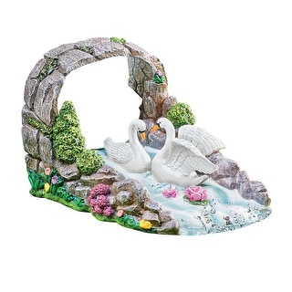 Swans in a Stream Decorative Sculpted Downspout Accent - NO SIZE - Bed ...