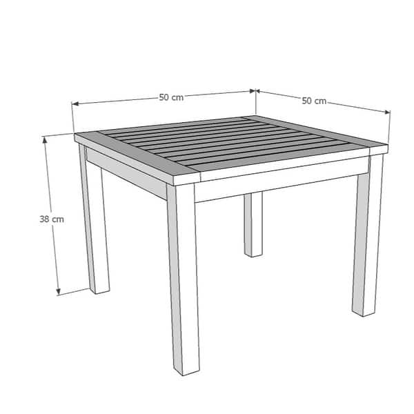 Courtyard Casual Basic Teak End Table All Teak officially certified by ...