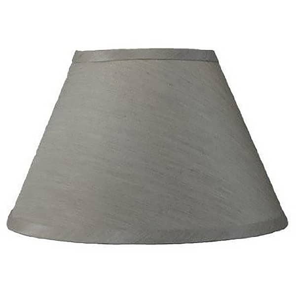 Conical Faux Silk Hardback Lamp Shade, 7" Top, 14" Bottom, 9" Slant ...