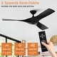 52-inch Nautical Black ABS 3-Blade Propeller Ceiling Fan with Remote ...