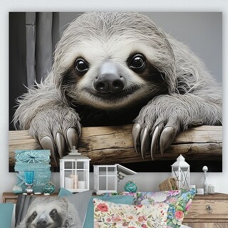 Designart "Mellow Sloth" Slothwall Art - Bed Bath & Beyond - 40005454