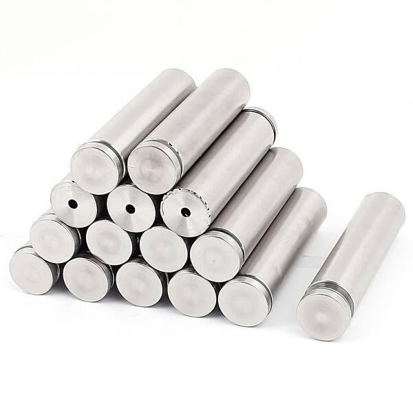 15 Pcs 25mm x 100mm Silver Tone Stainless Steel Standoff Hardware for ...