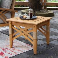 Cambridge Casual Leon Teak Patio Side Table - On Sale - Bed Bath ...