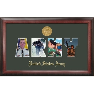 Patriot Frames Army Collage Photo Frame Gold Medallion - Bed Bath ...