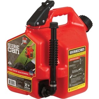 SureCan 2+ Gal. Plastic Gasoline Fuel Can, Red - 1 Each - Bed Bath ...