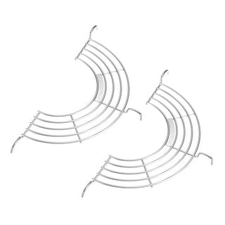 2pcs Oil Drain Rack Semi-circular Draining Rack for Fried Food - Bed ...